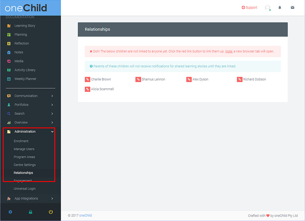 Linking Parents & Children | One Child
