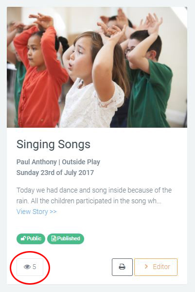 Story View Count | One Child